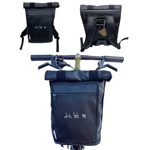 Folding Bike Front Carrier Bags Bicycle Front Storage Bag With Aluminum ...