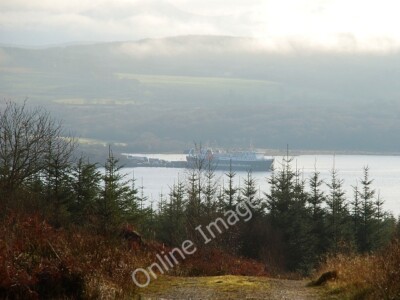 Photo 6x4 Kennacraig from the north Whitehouse/NR8161 Two ferries at ...