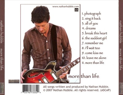 NATHAN HUBBLE MORE THAN LIFE NEW CD 733792733329| eBay