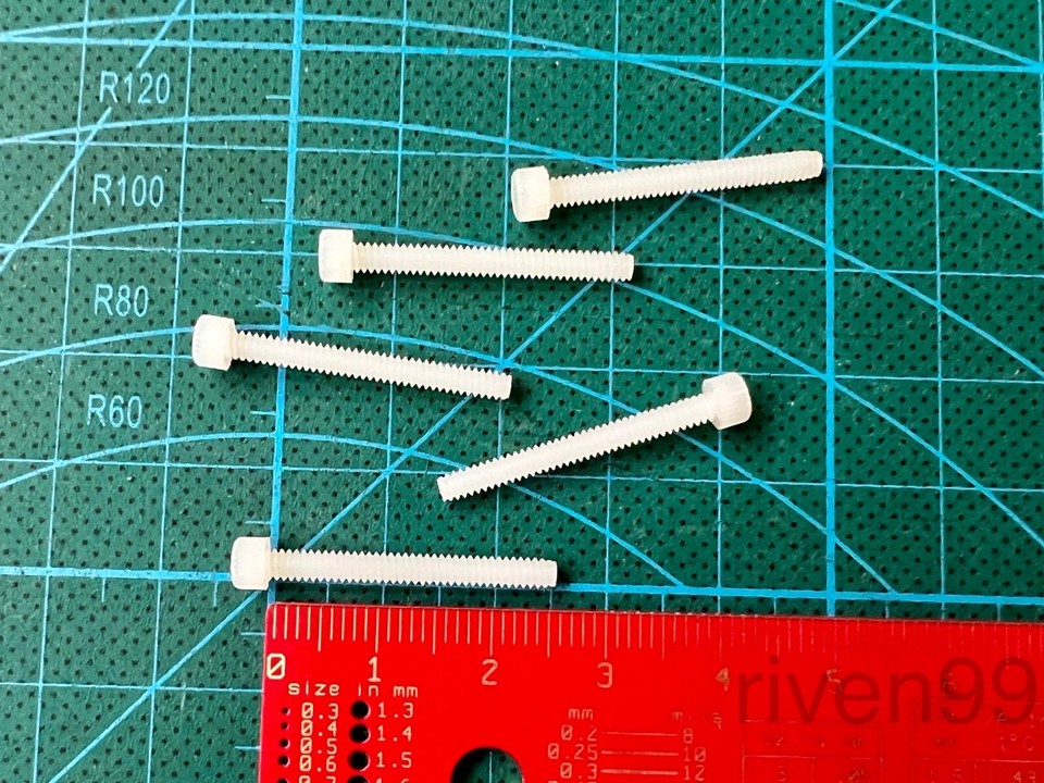 Lot of 5pcs Nylon #4-40 1" 1.0in. Socket Head Cap Screw, Hex, Regular ...