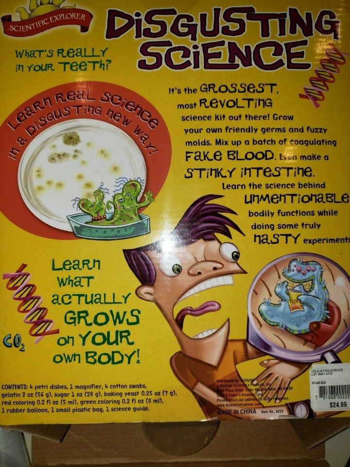 DISGUSTING SCIENCE GROSS FAKE SNOT SCIENTIFIC EXPLORER BOYS GIRLS FUN ...