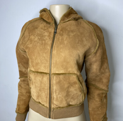 UGG Brown Jacket Genuine Leather Size Xs | eBay