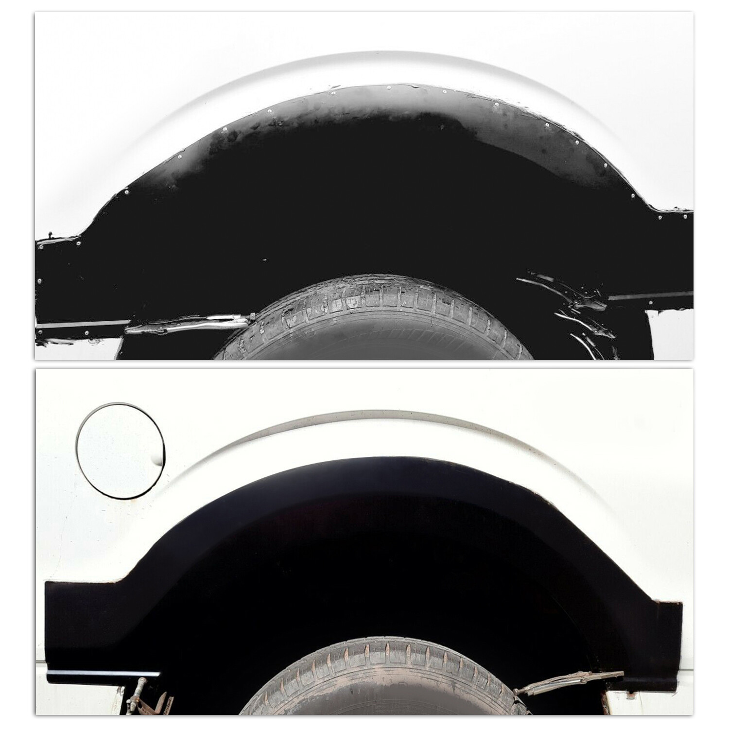 Rear Wheel Arch Rust Repair Patch Panel w/o Molding Holes For 09-14 ...