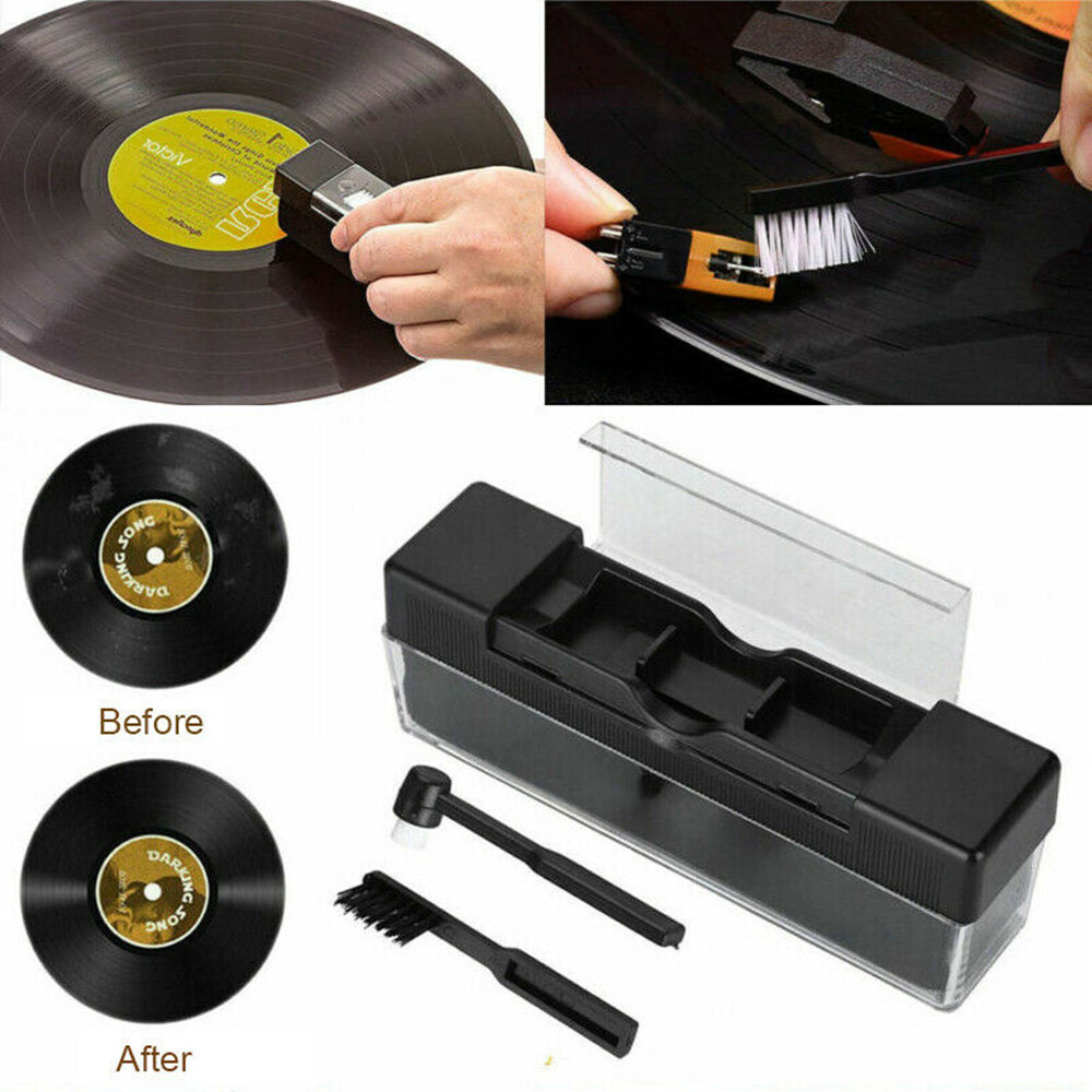 Velvet Anti-Static Vinyl Record/DVD/VCD Cleaning Brush Kit Stylus 2 in ...