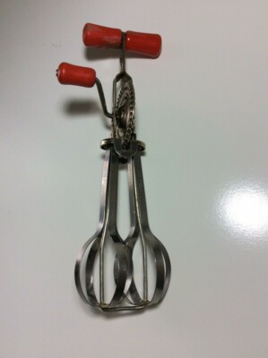 Vintage Androck Hand Mixer Red Handles Stainless Steel Made in USA | eBay