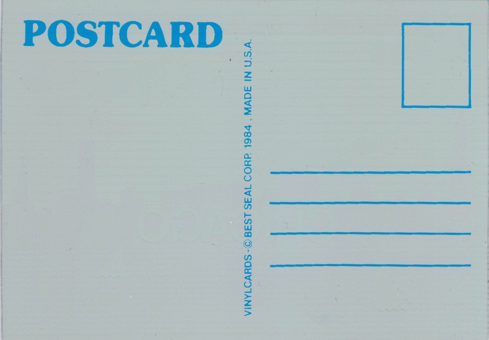 1984 Chicago Skyline Vinyl Postcard Chicago IL Vinylcards Best Seal ...