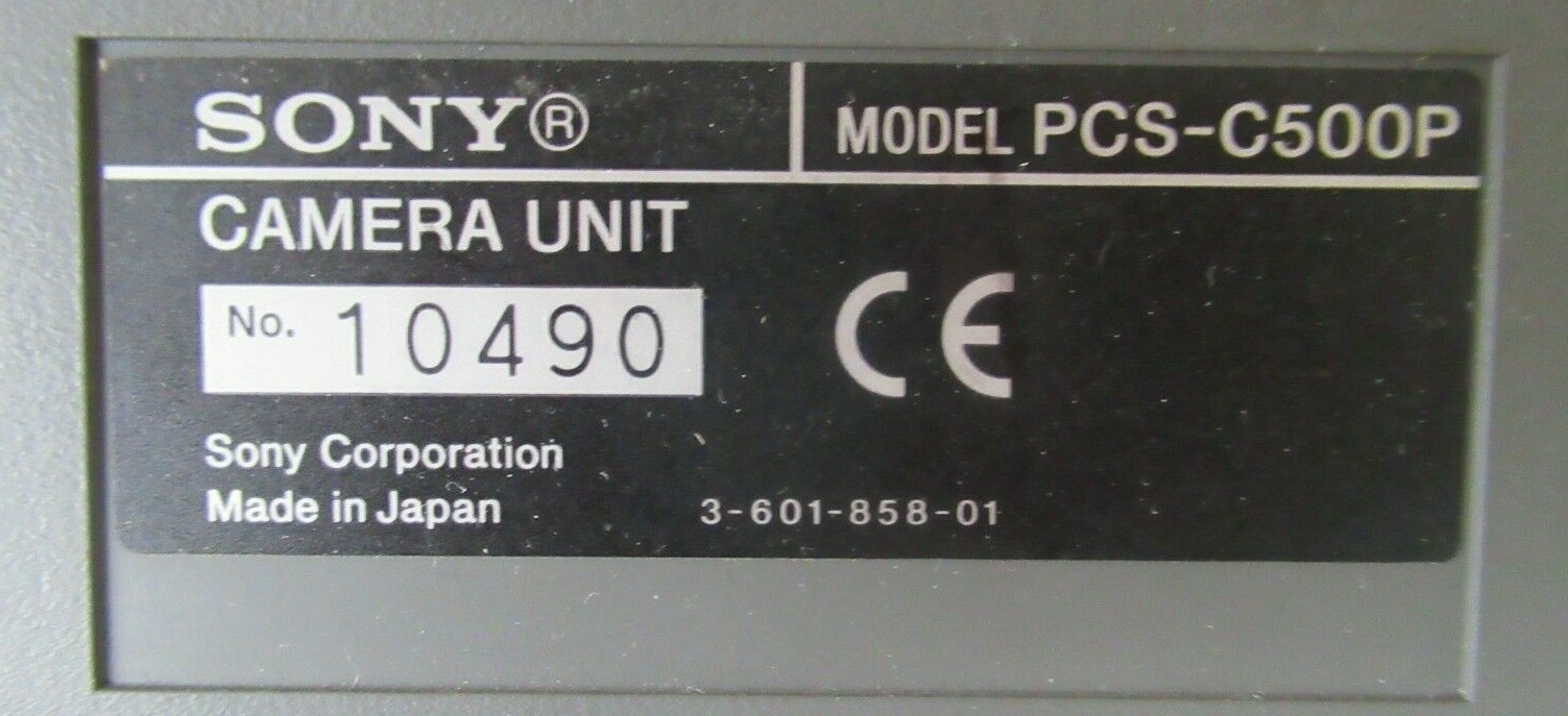 Sony PCS-C500P Camera Unit For PCS-P500P Video Conferencing System 3 ...