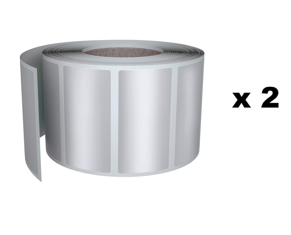 Color-Coding Roll 40MM x 19MM (1.5x 0.75) Silver All-Purpose Sticker ...