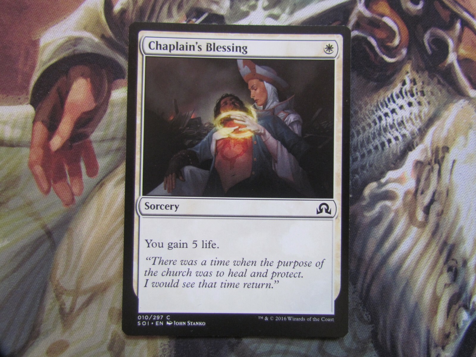 Chaplain's Blessing x4 4x, Shadows Over Inn., White MTG | eBay