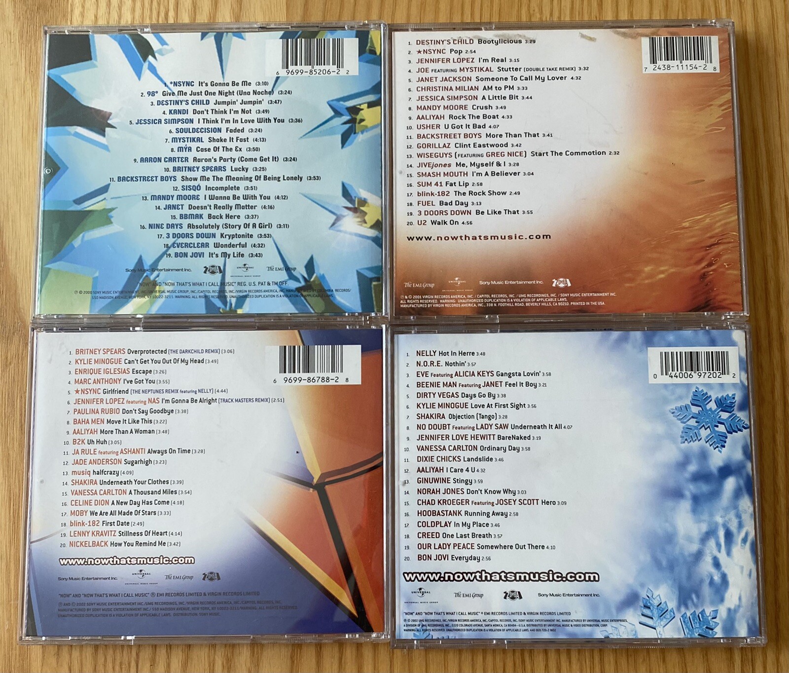 4 CD Lot Now That’s What I Call Music 5 8 10 11 Pop R&B Chart-Topping ...