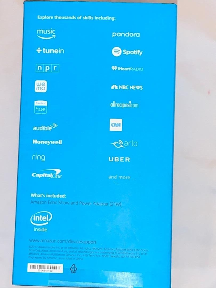 Amazon Echo Show 1st Gen Smart Speaker w/ Alexa *** BRAND NEW IN SEALED ...