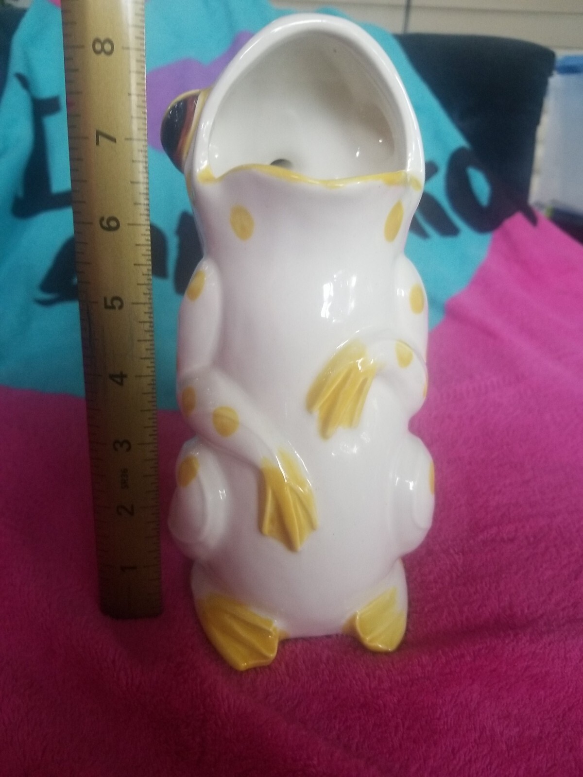 Vintage Schmid Design Folio Design Rare Frog Toad Polka Dot Creamer ...