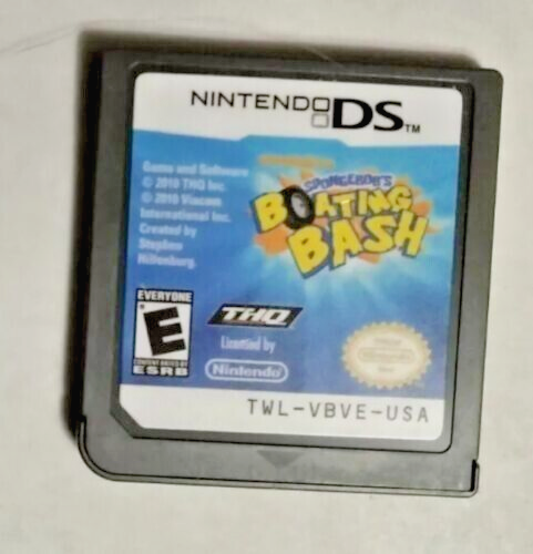 SPONGEBOB'S BOATING BASH NINTENDO DS GAME 3DS 2DS LITE DSI XL Kids Fun ...
