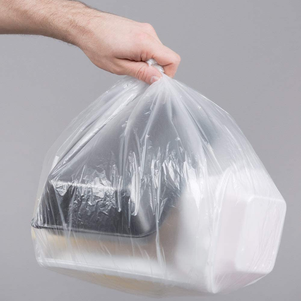 Clear Kitchen Trash Bags 7-10 Gallon Clear Plastic Garbage Bag for ...