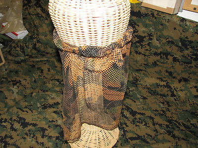 *camo tru-leaf hunting turkey face mask half w/elastic band cover mesh ...