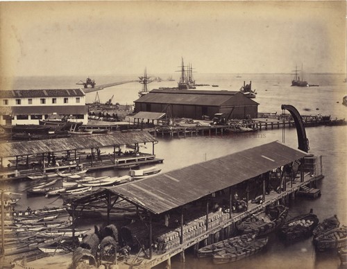 Ceylan Sri Lanka Port Colombo Photo Scowen Vintage Albumine c1870 | eBay