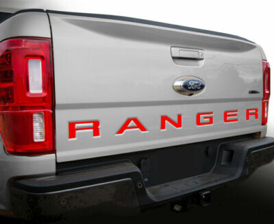 Tailgate Insert Decals Red Letters Stickers for Ford Ranger 2019 - 2023 ...