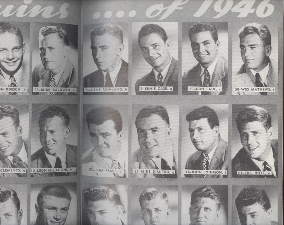 1946 UCLA vs Montana State Football Program with Tom Fears | eBay