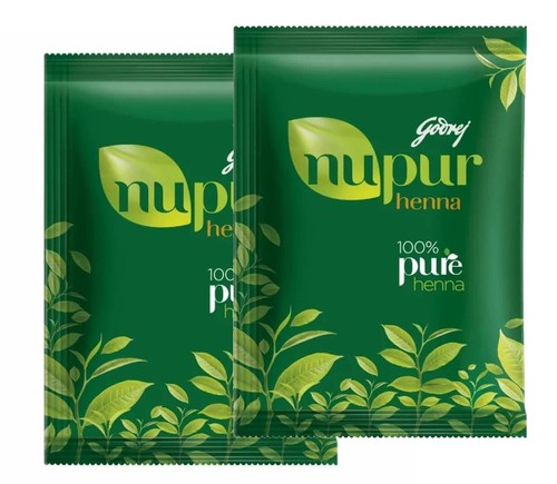 2 x Godrej Nupur Henna Mehandi Powder 100% Natural Hair Color Dye, 150 ...