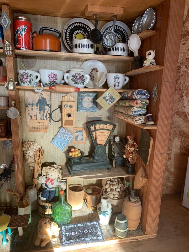 Miniature Dollhouse Antique Vintage General Store Collectible Shelf ...