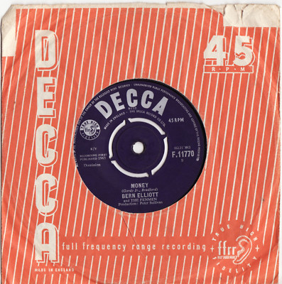 BERN ELLIOTT & THE FENMEN - MONEY Ultrarare 1963 UK R'N'B Single ...