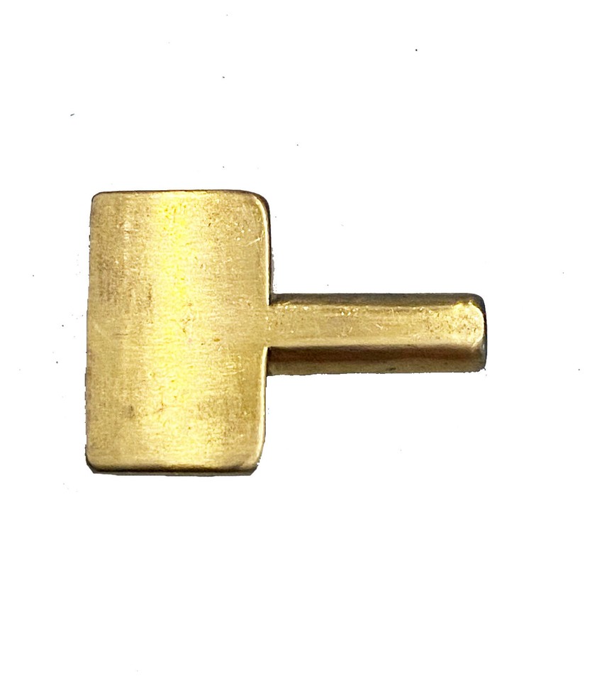 NEW: POLISHED BRASS ART DECO LAMP SOCKET KEY FOR TURN KNOB LAMP SOCKET ...