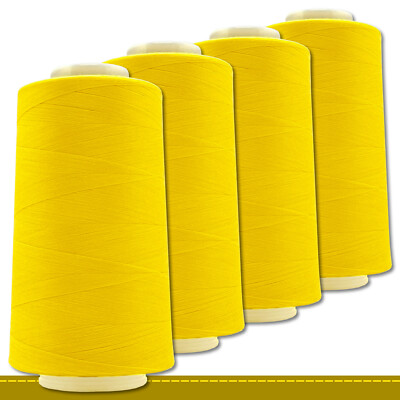 Fil à Coudre Surjet 4 x 100 G 5000 Y (4572 M) Force 50/2 (140) Jaune ...