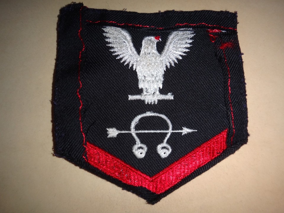 US Navy Petty Officer 3rd Class PO3 SONAR TECHNICIAN Large Chevron | eBay