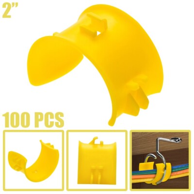 100 Pcs 2" Snap On Data-Cable Saddle For Bridle Ring Cord Wire ...