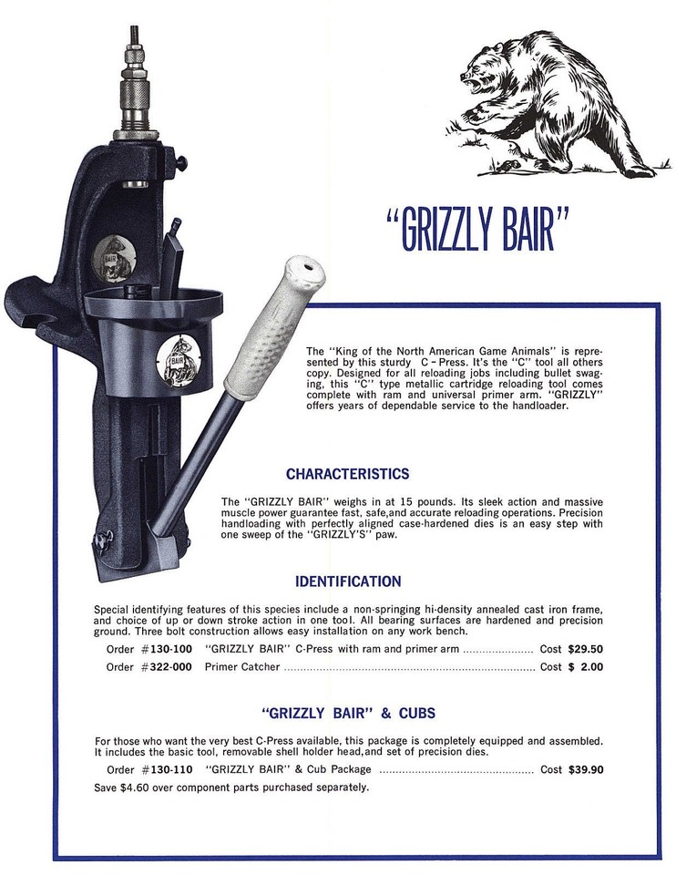 Bair Reloading c1980 Catalog | eBay