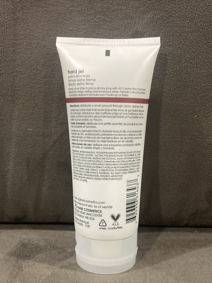 NEW! AG STYLE HARD JEL HAIR GEL WITH EXTRA FIRM HOLD 6 OZ - ORIGINAL ...