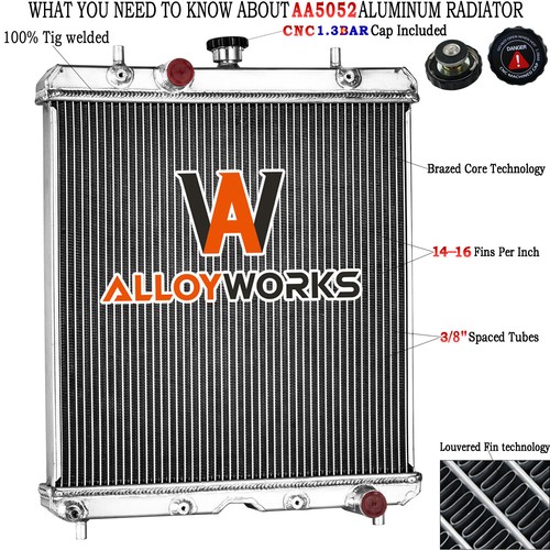 3 Row Radiator 3C081-17100 fits Kubota M100GX M108S M108X M110GX M110X ...