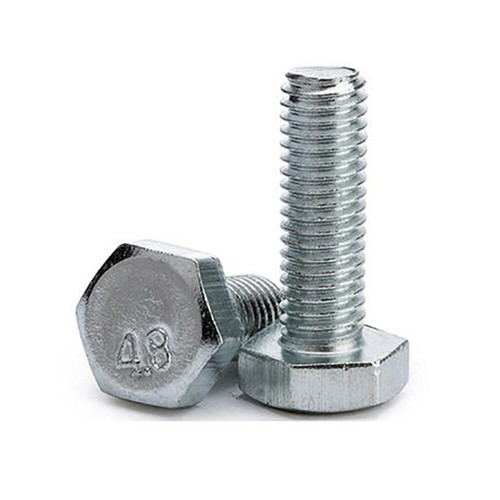 4m / M4 Grade 4.8 Galvanized Steel Hexagon Hex Head Screws Bolts | eBay ...