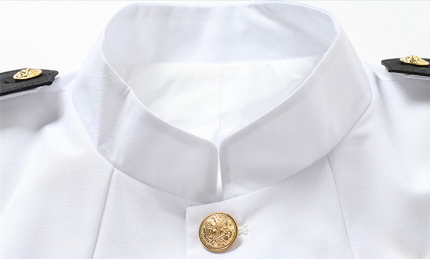 US Navy Military Uniforms White Mariner Sailor Yacht Captain American ...