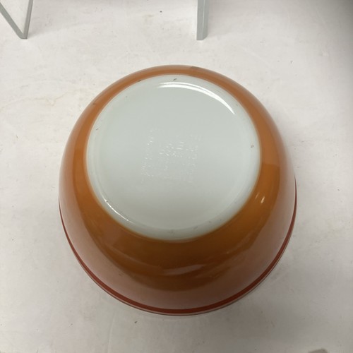 Vintage Pyrex 7” FlameGlo Orange To Red Mixing Bowl #402 Ovenware 1.5 ...