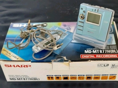 Sharp Portable MiniDisc Player Recorder,Charger & Remote Model MD ...