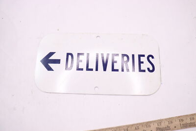 Deliveries with Left Arrow Signage 12" x 6" | eBay