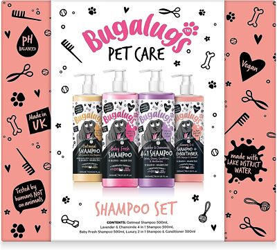 Bugalugs Dog Grooming Essential Shampoos, Colognes, Health 6 Gift Sets ...