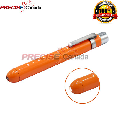 Medical Pen Torch Surgical Reusable neuro torch Pocket LED Light Orange ...