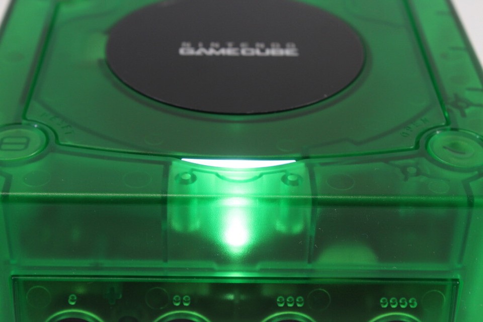 Nintendo Gamecube Console Clear Transparent Dark Green & AC AV NTSC-U/C ...