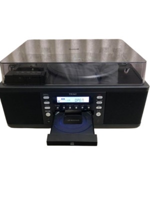 TEAC LP-R550USB-B CD Recorder Turntable Cassette Player Black USB Very ...