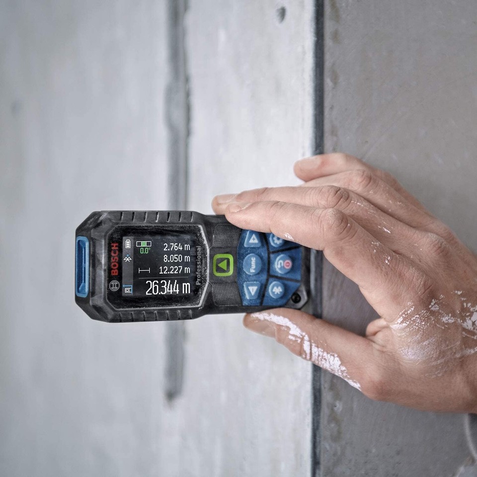 Bosch GLM 50-27 CG Bluetooth Enabled Laser Distance Meter (50M Range ...