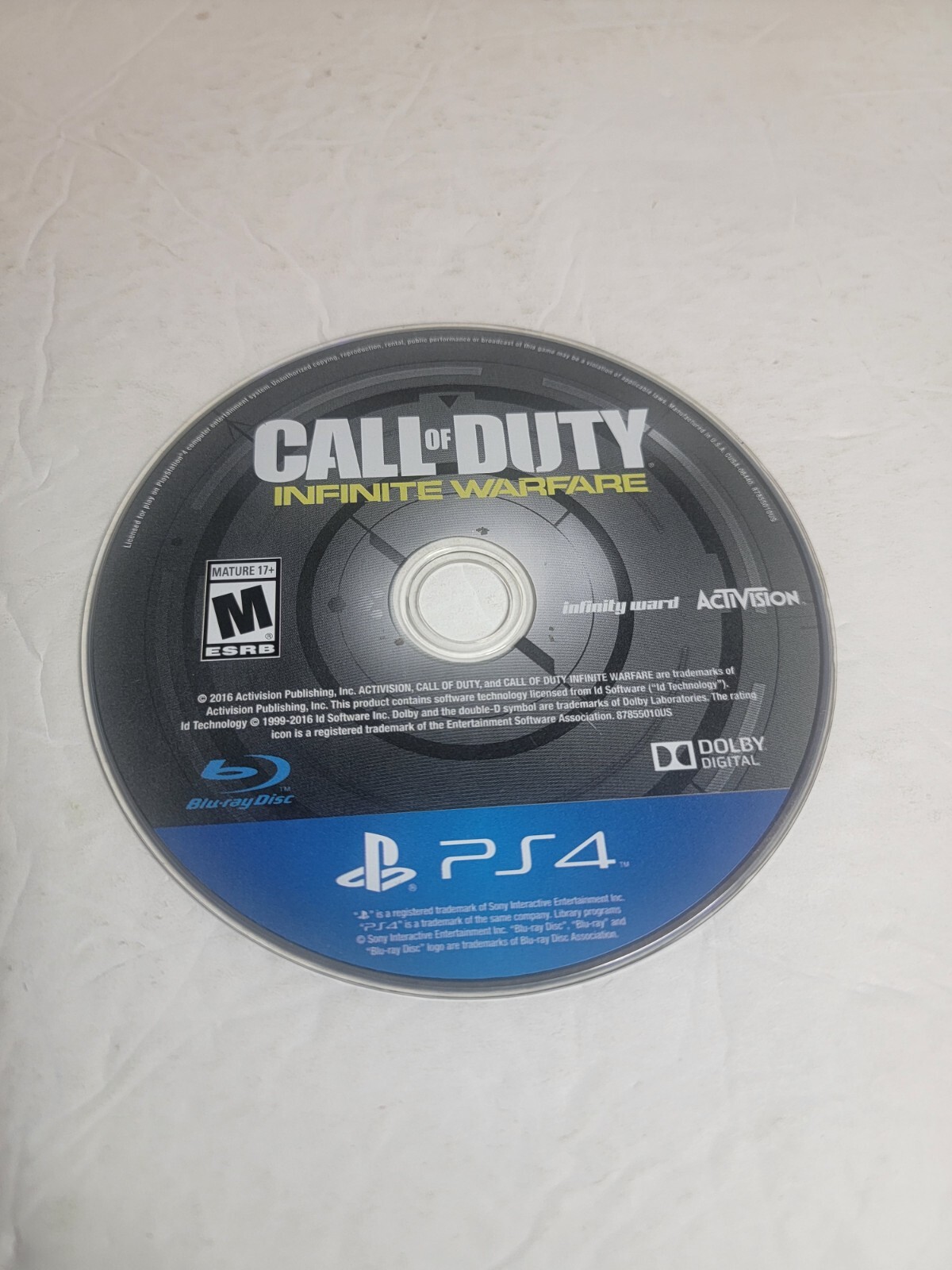 Call of Duty: Infinite Warfare PS4 PlayStation 4 DISC ONLY Tested ...