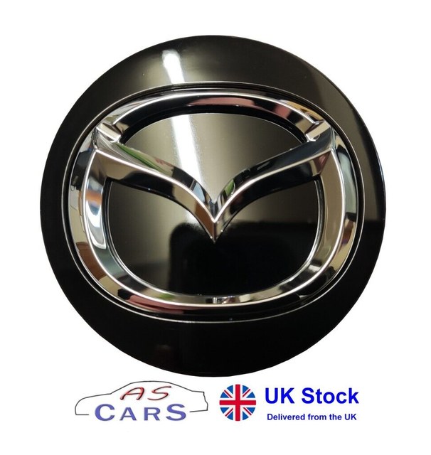 Genuine Mazda Mx5 Alloy Wheel Centre Cap Black KD5137190 Mx-5 Mk3.5 3. ...