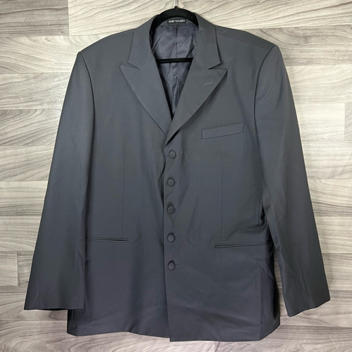 Cavellini Italy Mens Five Button Suit Jacket Gray Peak Lapel Hand ...
