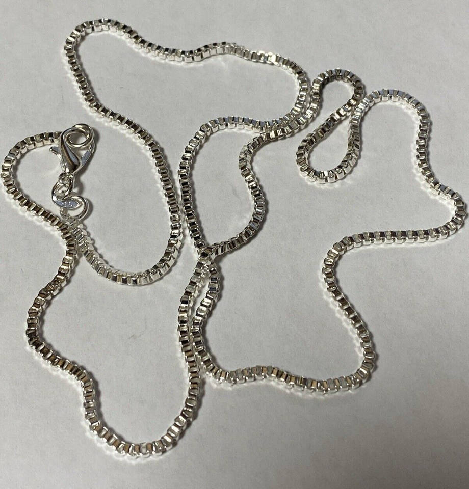 925 Silver Box LINK CHAIN- New with gift box | eBay