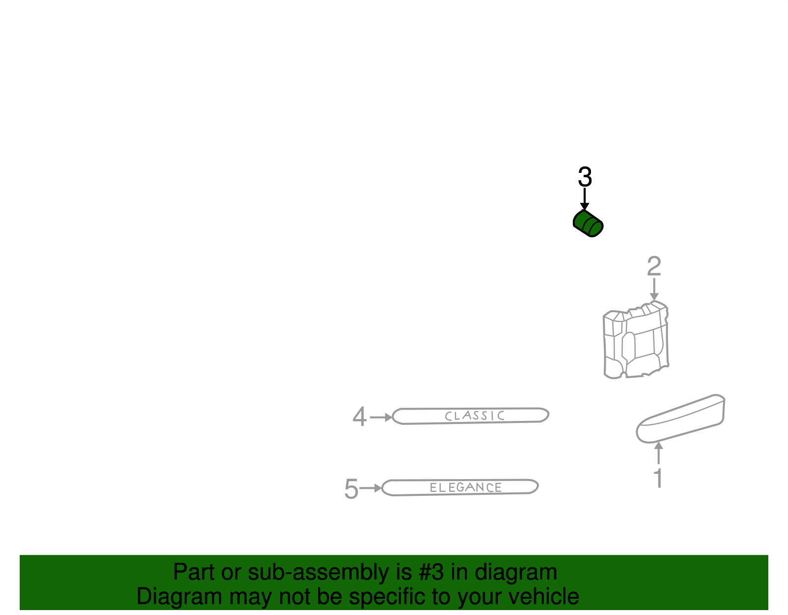 Mercedes-Benz 0019887681 Genuine OEM Body Side MLDG Fastener for sale ...