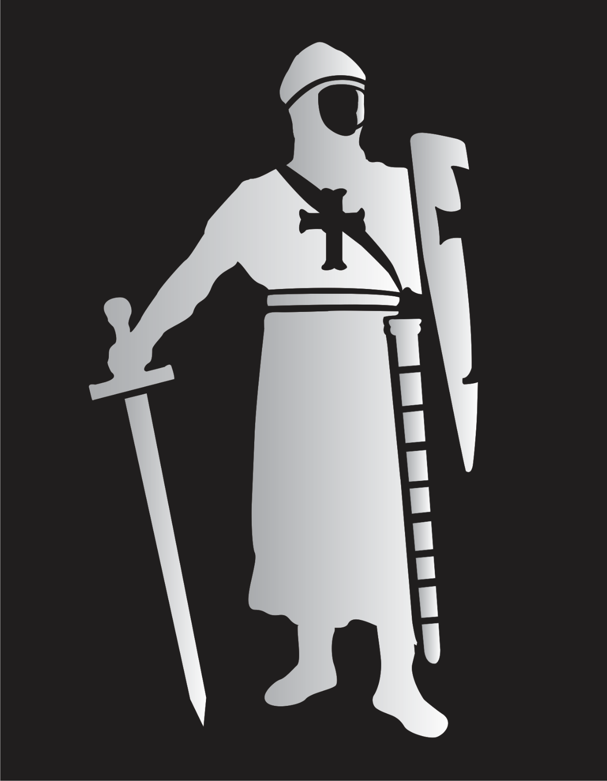 Stencils by Joanie 8" Tall Templar Knight Medieval Armor Crusades DIY ...