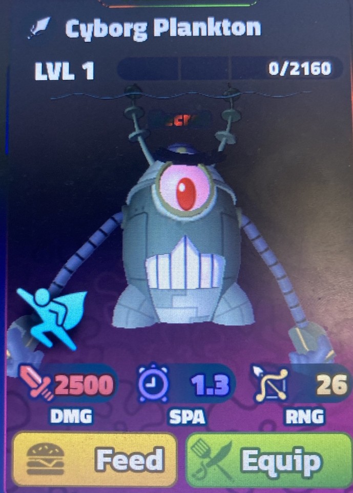 CYBORG | SPONGEBOB TOWER DEFENSE | eBay