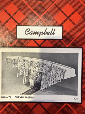 Campbell Scale Models 304 Tall Curved Trestle | eBay